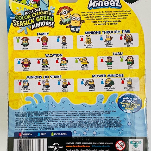 Toys | Despicable Me Series One Mineez Fizz N Surprise Submarine Brand ...